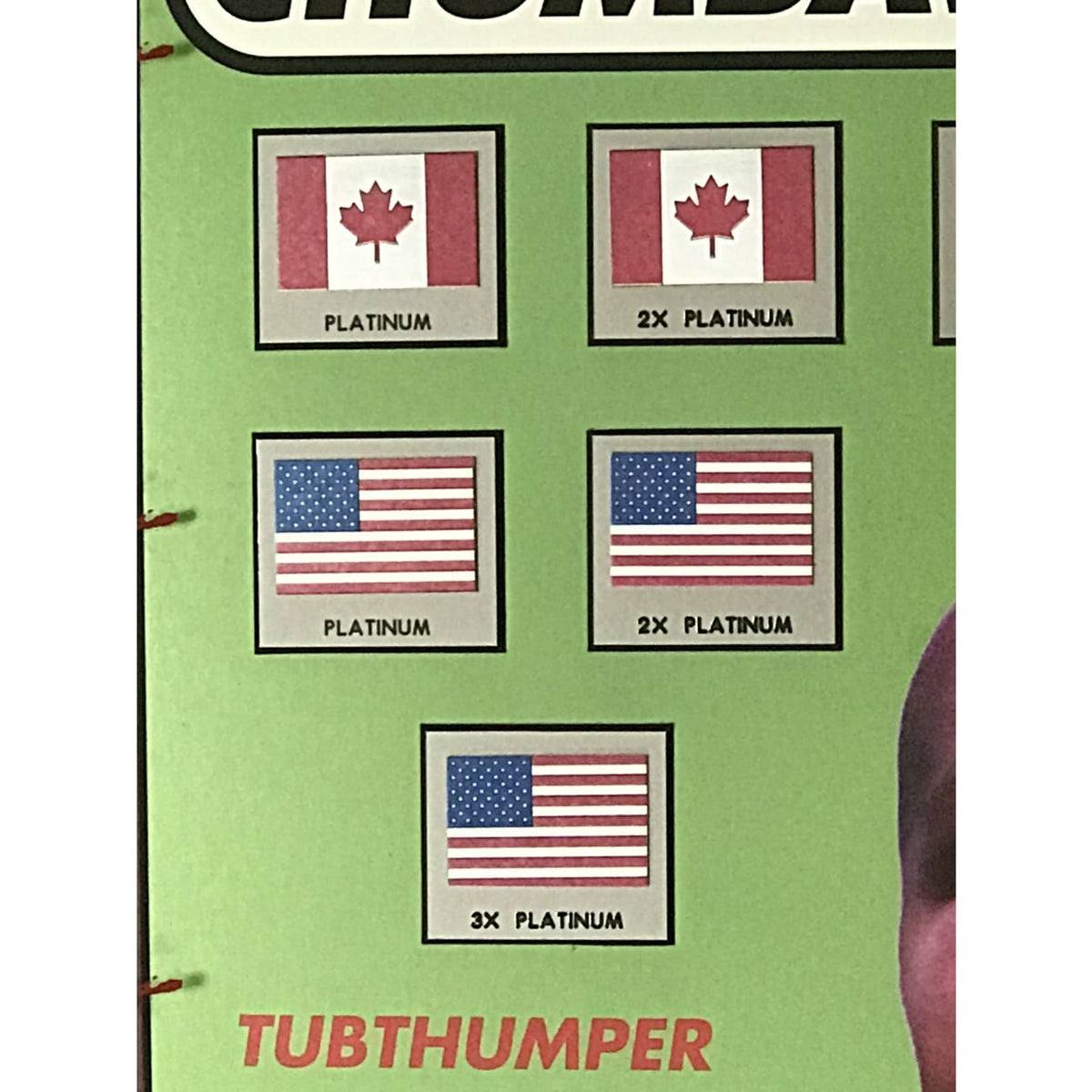 Chumbawamba Tubthumper label award – MusicGoldmine.com