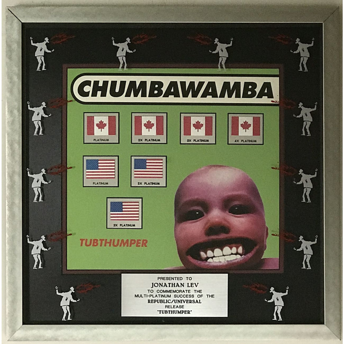 Chumbawamba Tubthumper label award – MusicGoldmine.com