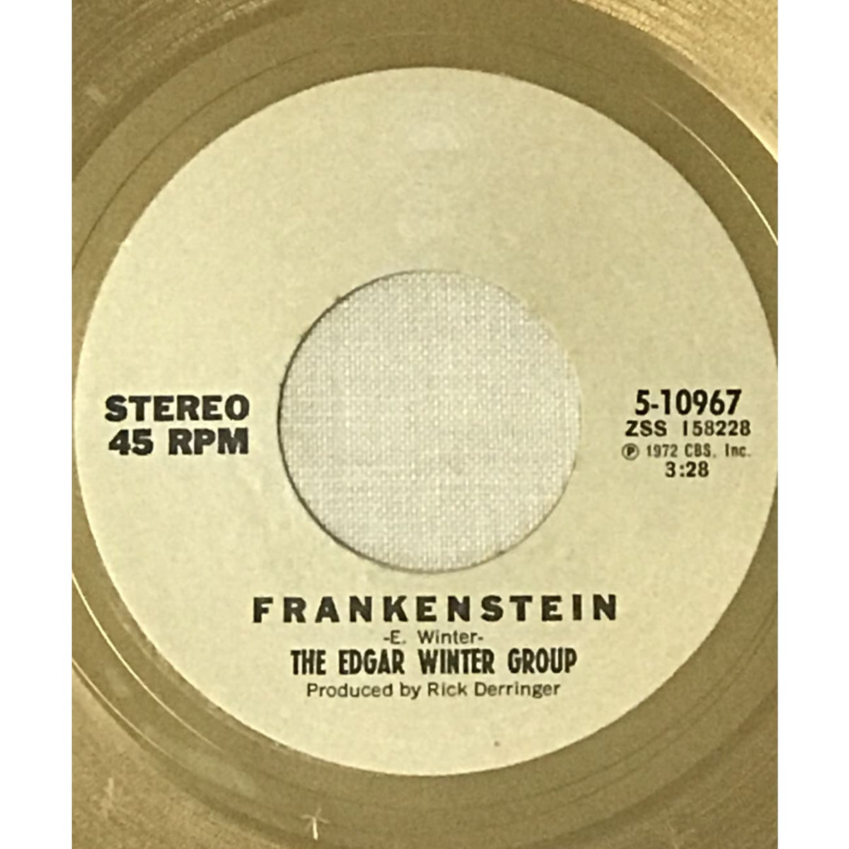 musicgoldmine.com - Edgar Winter Group "Frankenstein" White Matte RIAA ...