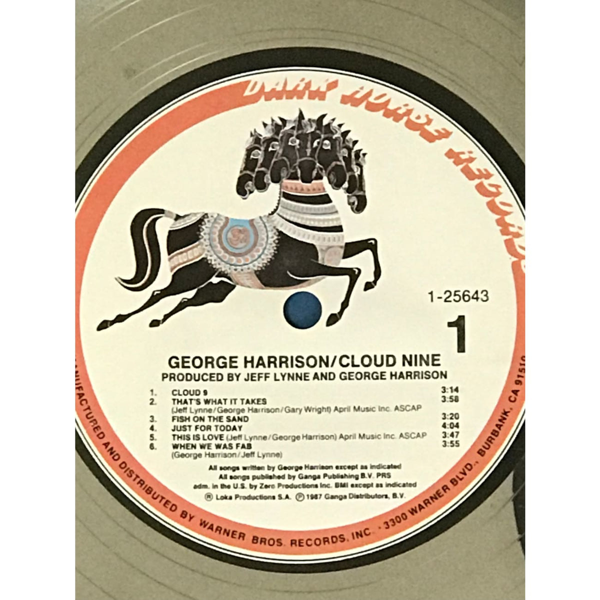 musicgoldmine.com - George Harrison Cloud 9 RIAA Platinum Album Award ...