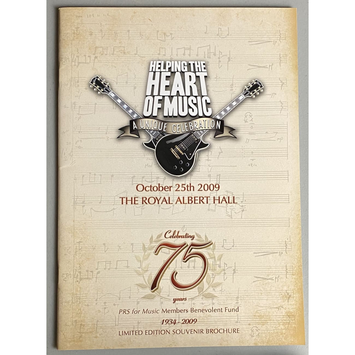 Helping The Heart Of Music 2009 Tour Program – MusicGoldmine.com