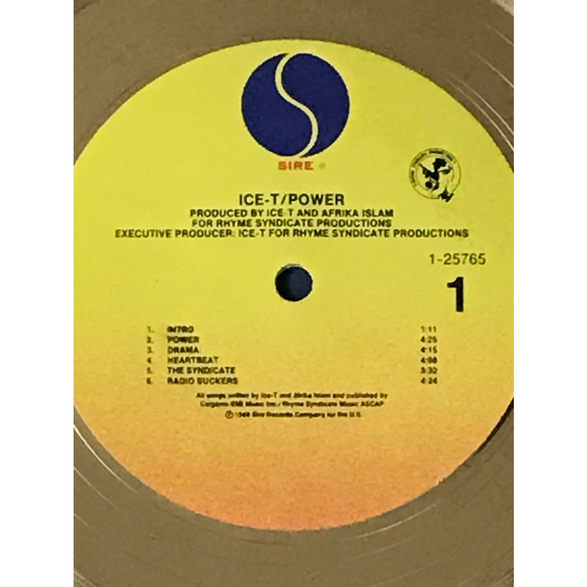 musicgoldmine.com - Ice-T Power RIAA Gold LP Award – MusicGoldmine.com