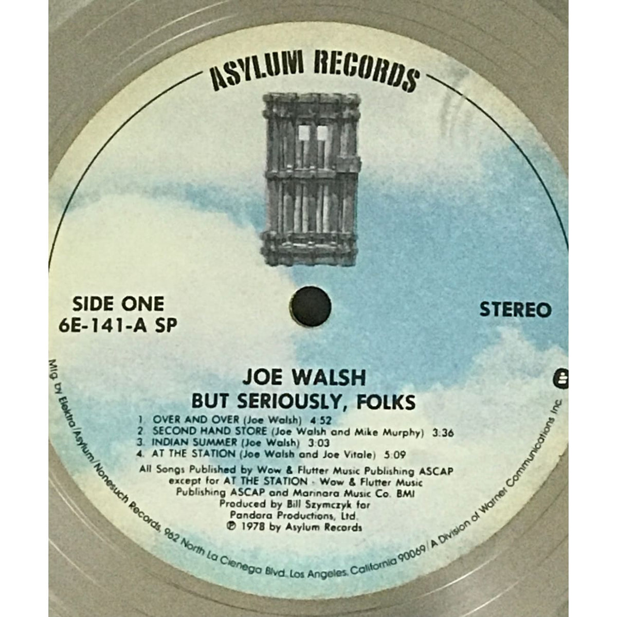 musicgoldmine.com - Joe Walsh But Seriously Folks... RIAA Platinum LP ...
