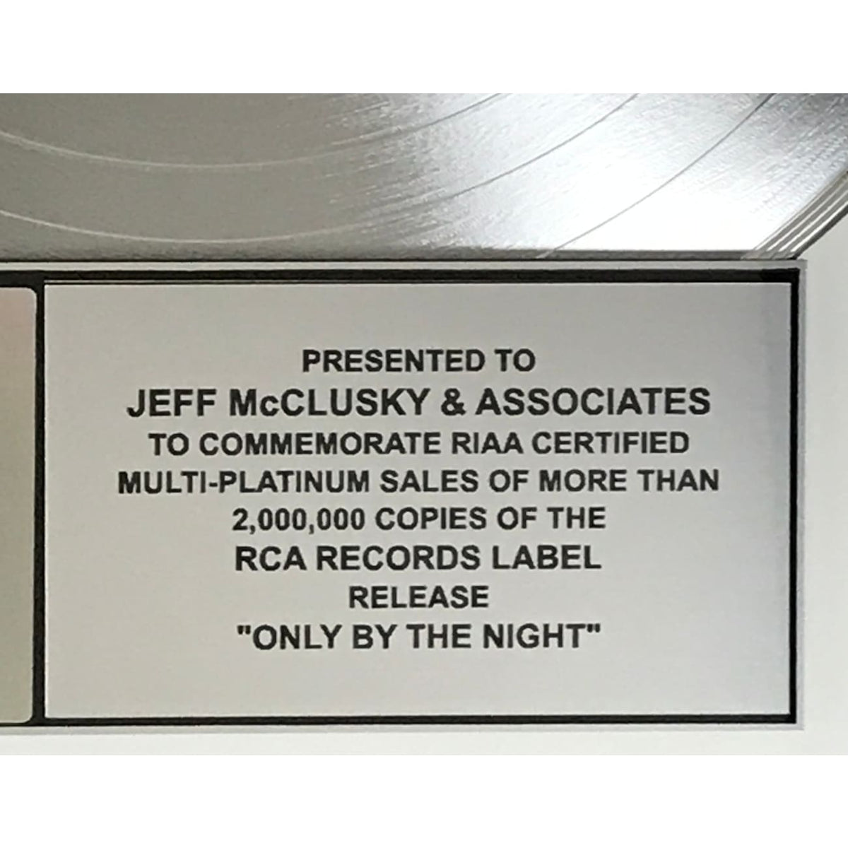 musicgoldmine.com - Kings of Leon Only By The Night RIAA 2x Multi-Platinum Award – MusicGoldmine.com