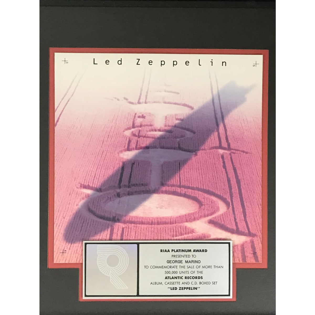 musicgoldmine.com - Led Zeppelin (1990) Boxed Set RIAA Platinum Award ...
