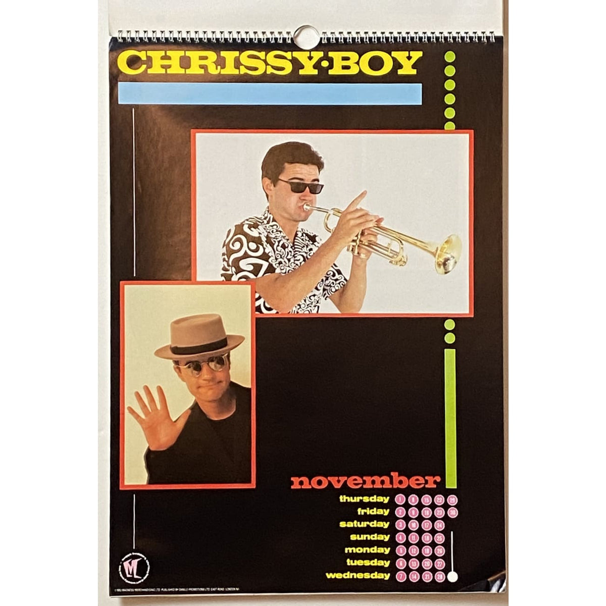 Madness 1984 Vintage Calendar – MusicGoldmine.com