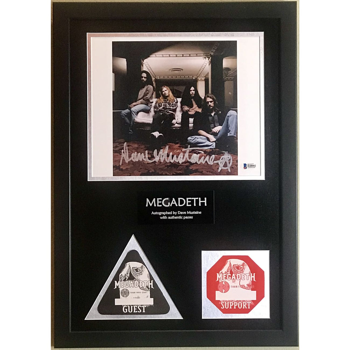 Megadeth Collage Signed by Dave Mustaine w/BAS COA – MusicGoldmine.com