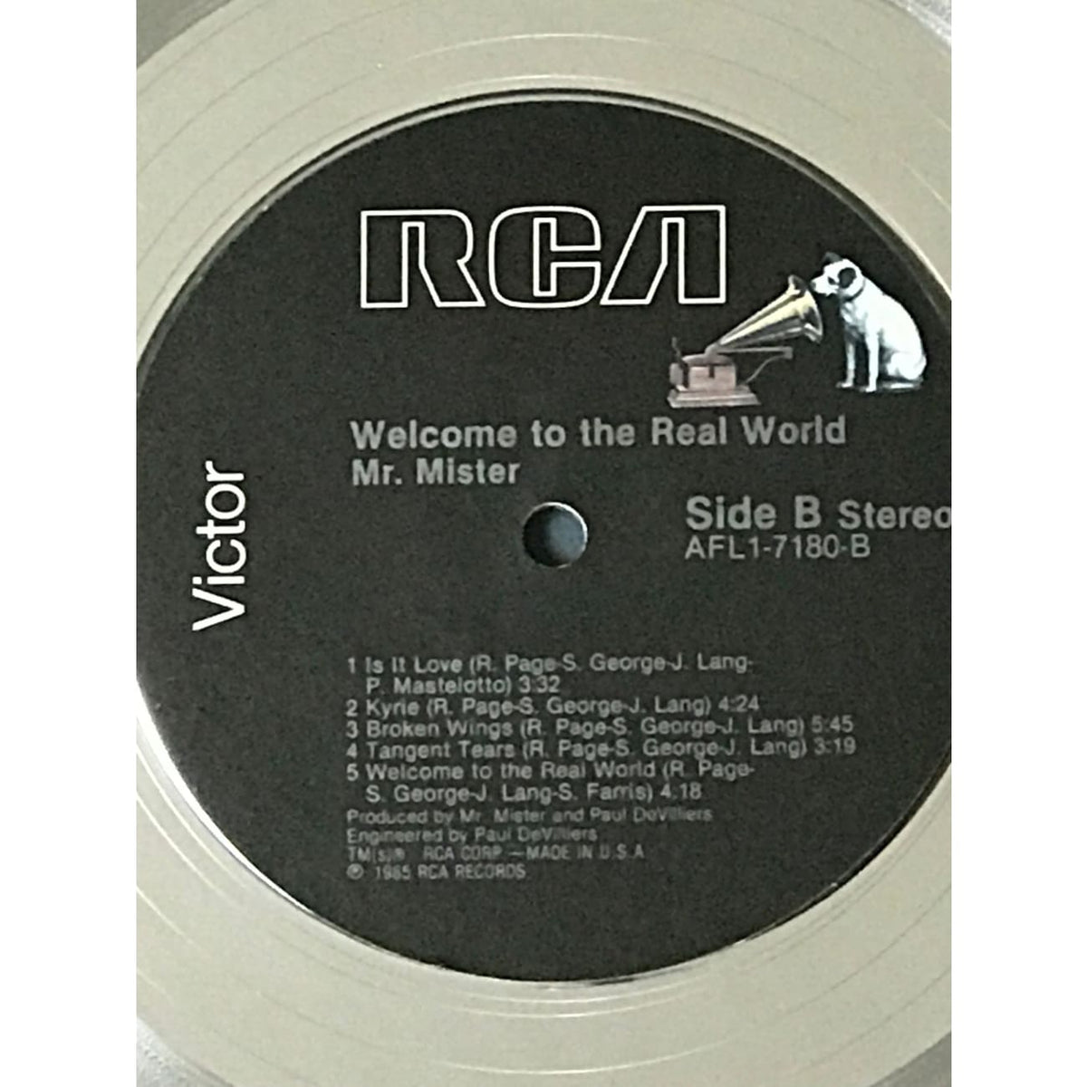 musicgoldmine.com - Mr. Mister Welcome To The Real World RIAA Platinum ...
