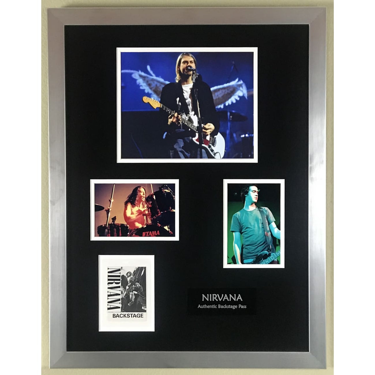 Nirvana Memorabilia Collage with backstage pass – MusicGoldmine.com