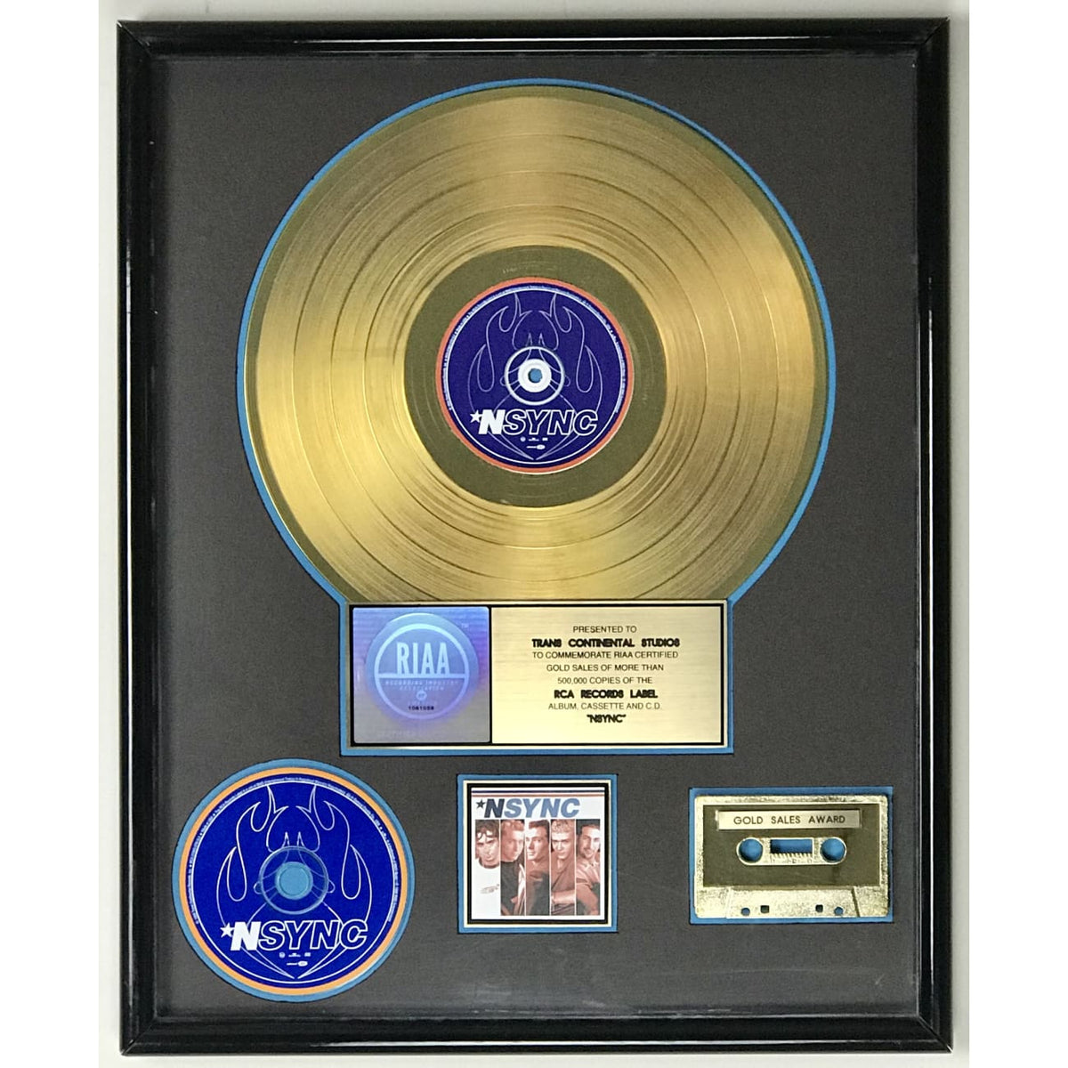 NSYNC debut RIAA Gold Award to Trans Con Studios – MusicGoldmine.com