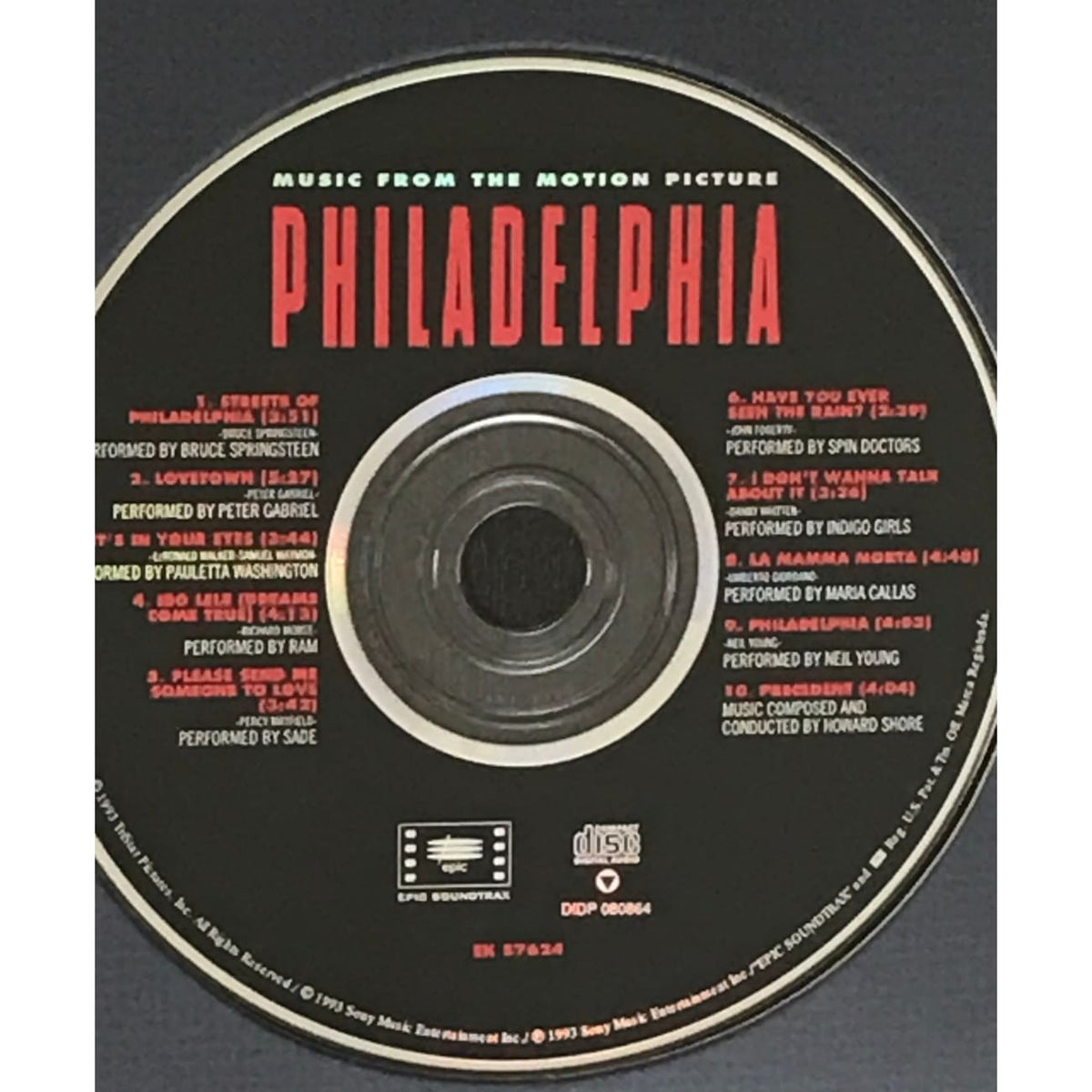 musicgoldmine.com - Philadelphia Soundtrack Columbia Label Award ...