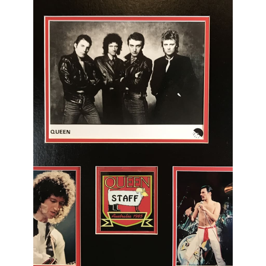 Queen Collage with 1985 Backstage Pass – MusicGoldmine.com