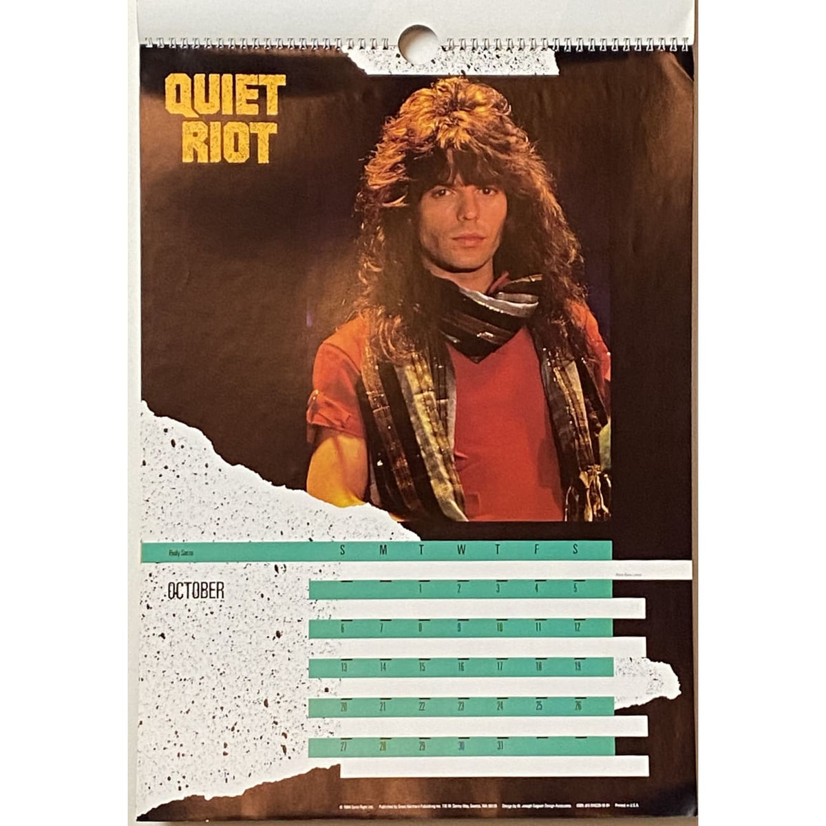 Quiet Riot Official 1985 Vintage Calendar – MusicGoldmine.com