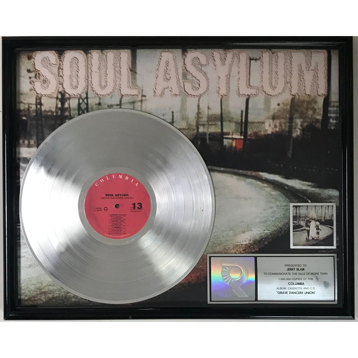 musicgoldmine.com - Soul Asylum Grave Dancer's Union RIAA Platinum ...