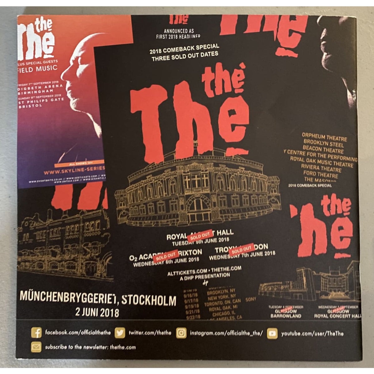 The The 2018 Concert Tour Program & Ticket – MusicGoldmine.com
