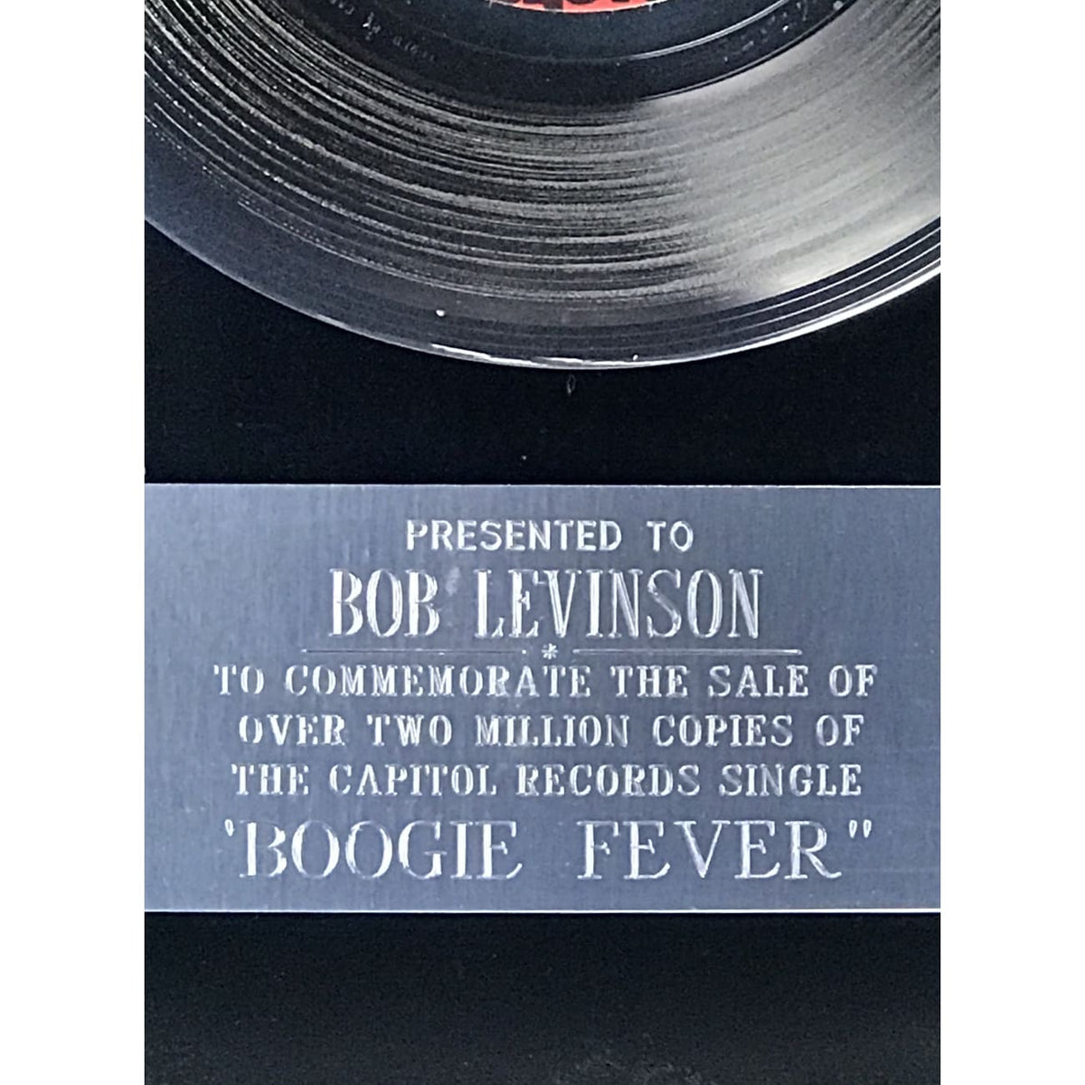 The Sylvers "Boogie Fever" 1976 Label Award – MusicGoldmine.com
