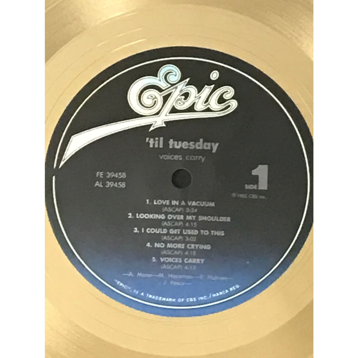 musicgoldmine.com - 'Til Tuesday Voices Carry Epic Records Label Award ...