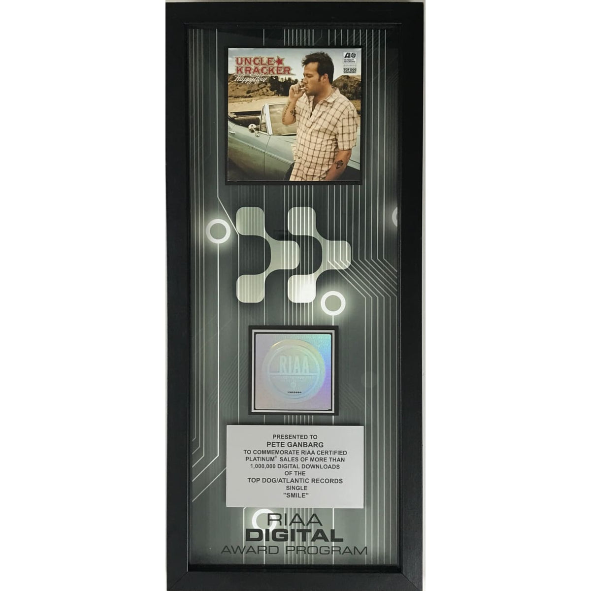 musicgoldmine.com - Uncle Kracker "Smile" RIAA Digital Single Award ...