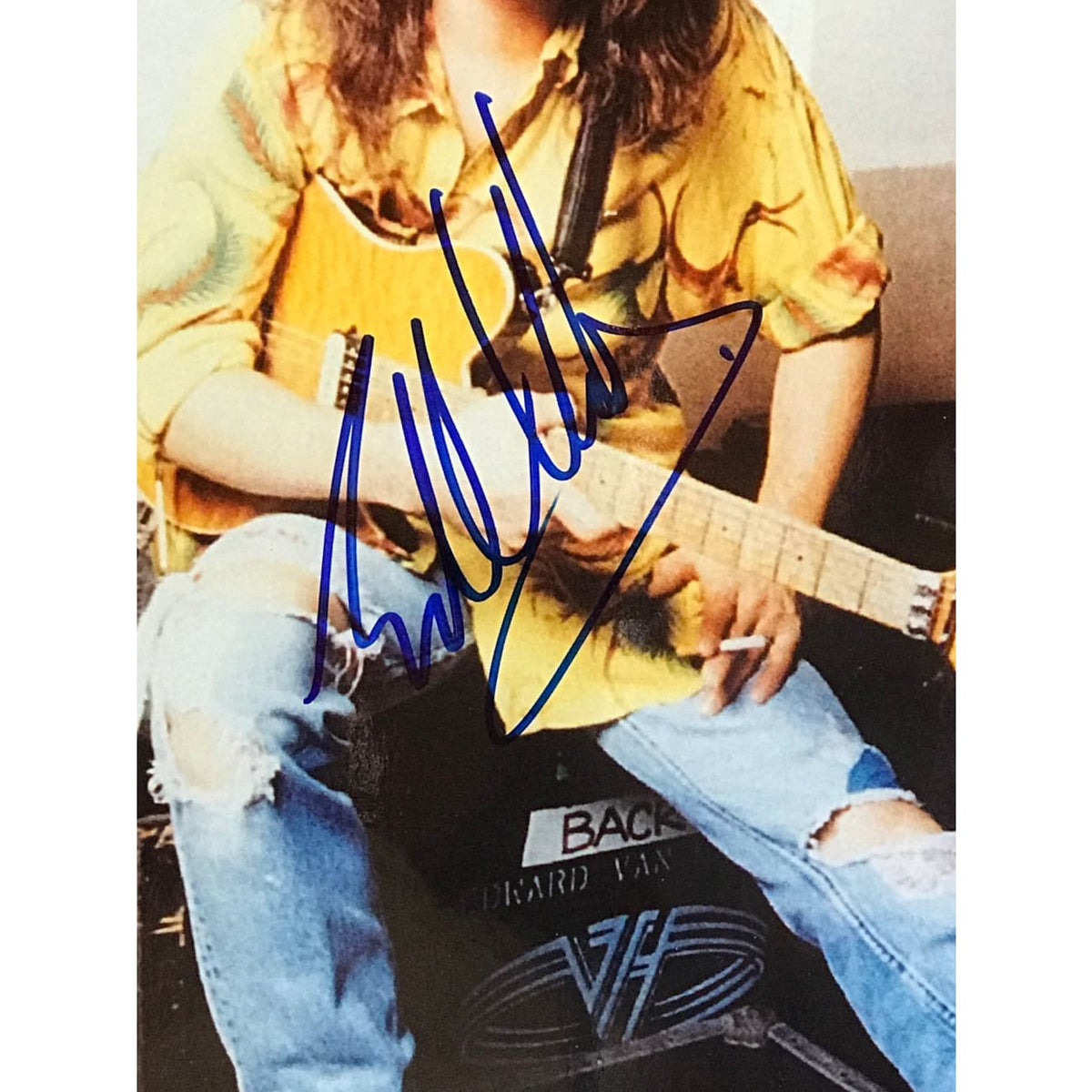 Van Halen photo signed by Eddie Van Halen w/Epperson LOA ...