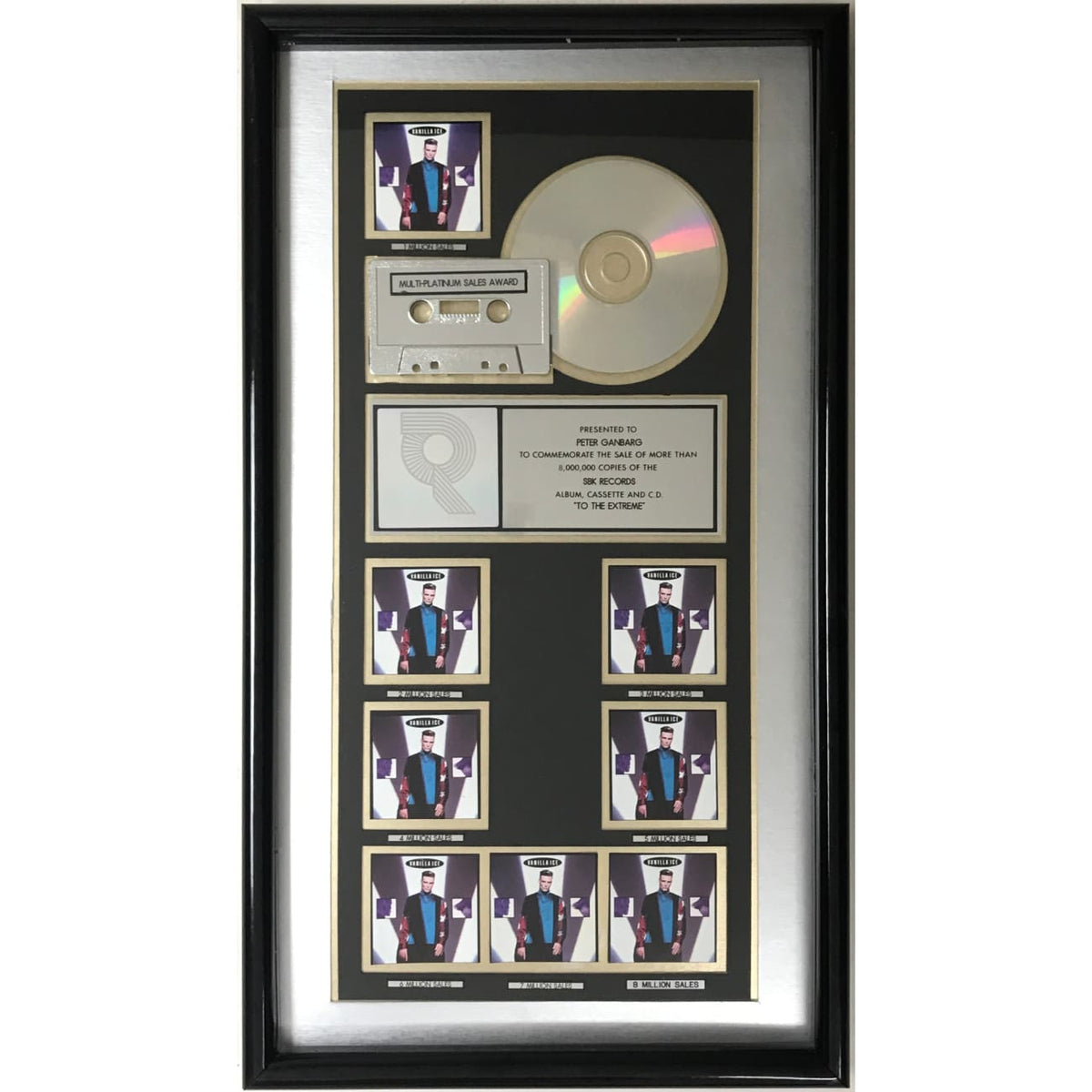 musicgoldmine.com - Vanilla Ice To The Extreme RIAA 8x Platinum Award ...